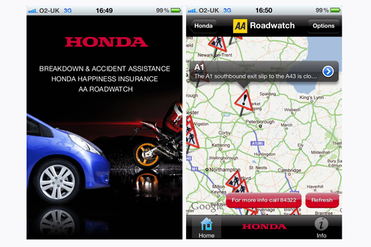 Honda launches smartphone app to assist owners